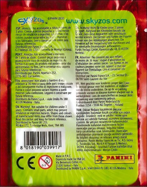 Skyzos - 70 Figurines - Panini - 2010 Jouets / Poupées / Figurines