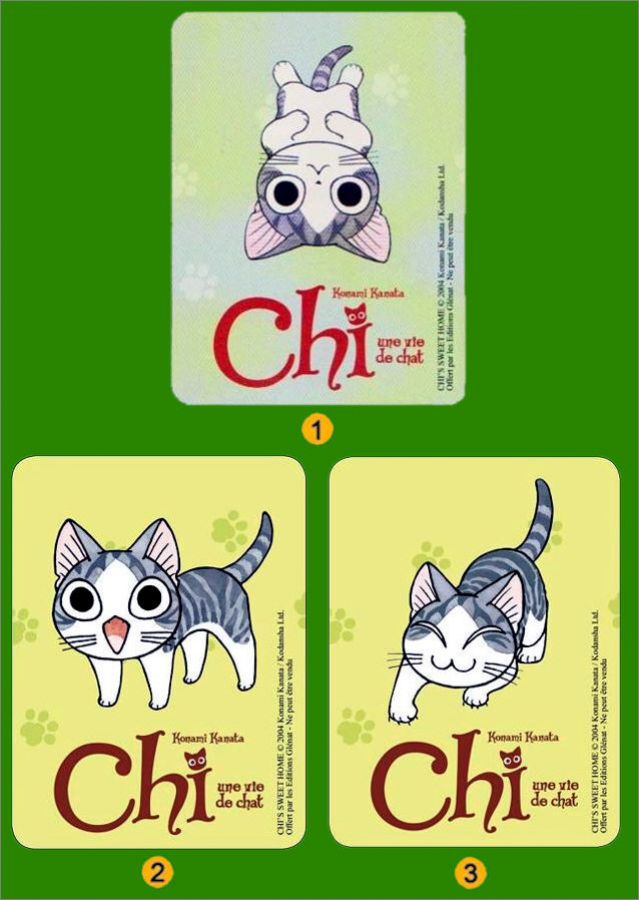 Chi une vie de Chat - 3 Magnets - Glénat (Editions) - 2011 Dessins